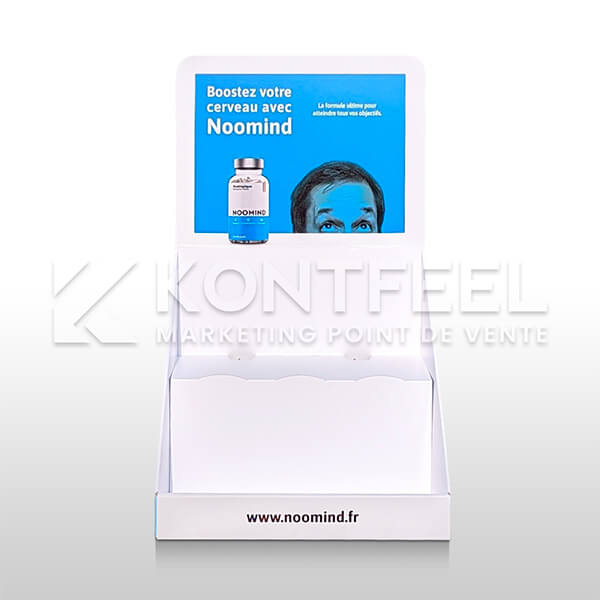 Plv De Comptoir En Carton Kontfeel Mise En Avant Dans Magasins